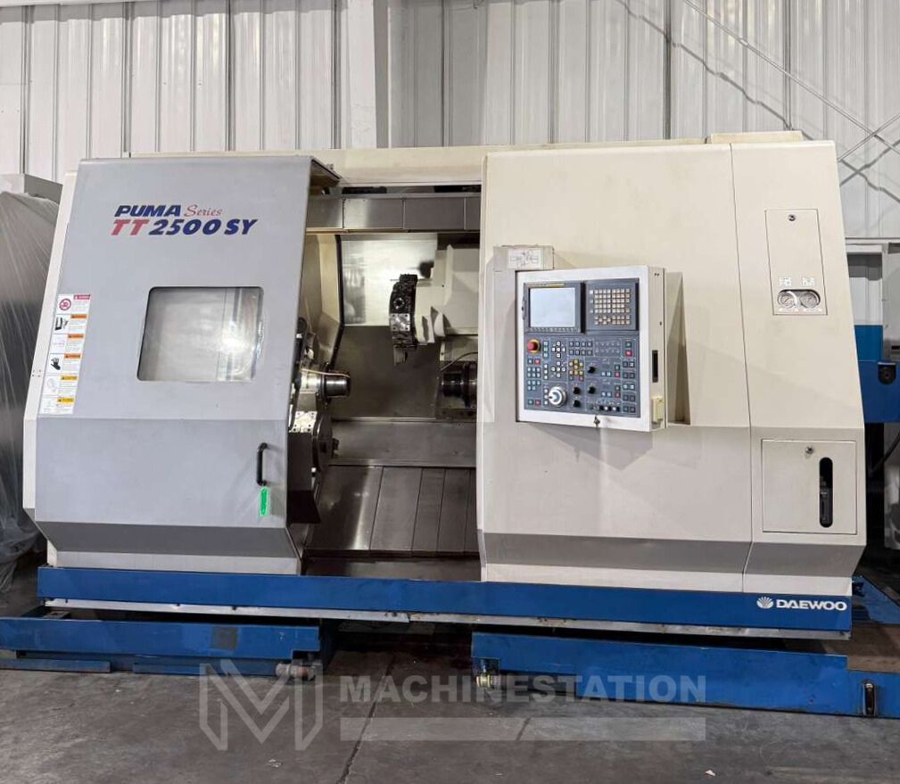 Used Daewoo Puma TT2500SY Multi Axis CNC Lathe